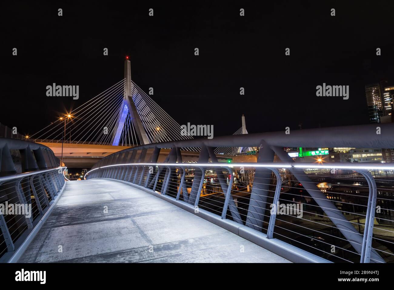 Leonard P. Zakim Bunker Hill Memorial Bridge, Boston, Massachusetts ...