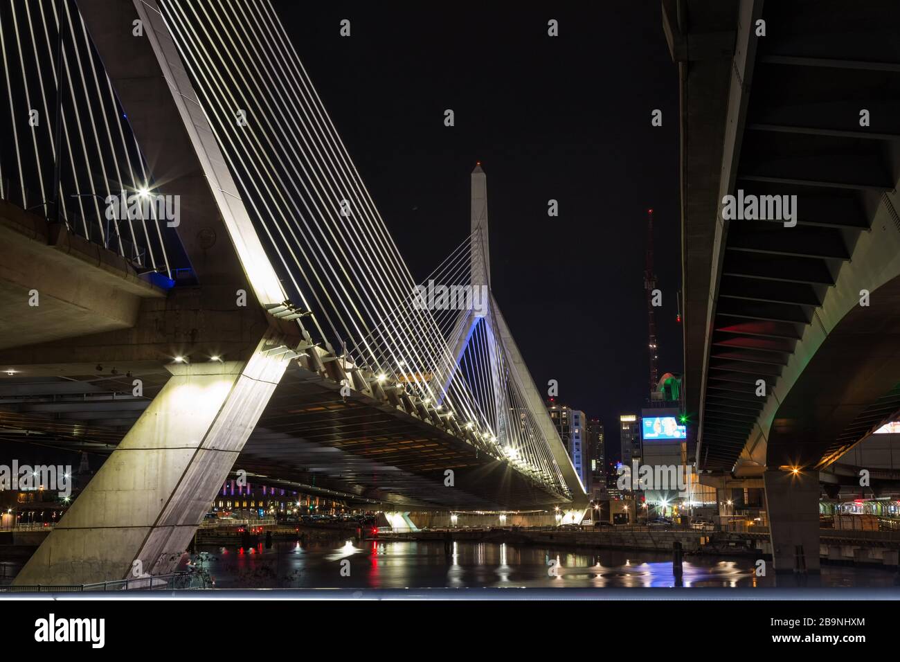 Leonard P. Zakim Bunker Hill Memorial Bridge, Boston, Massachusetts ...