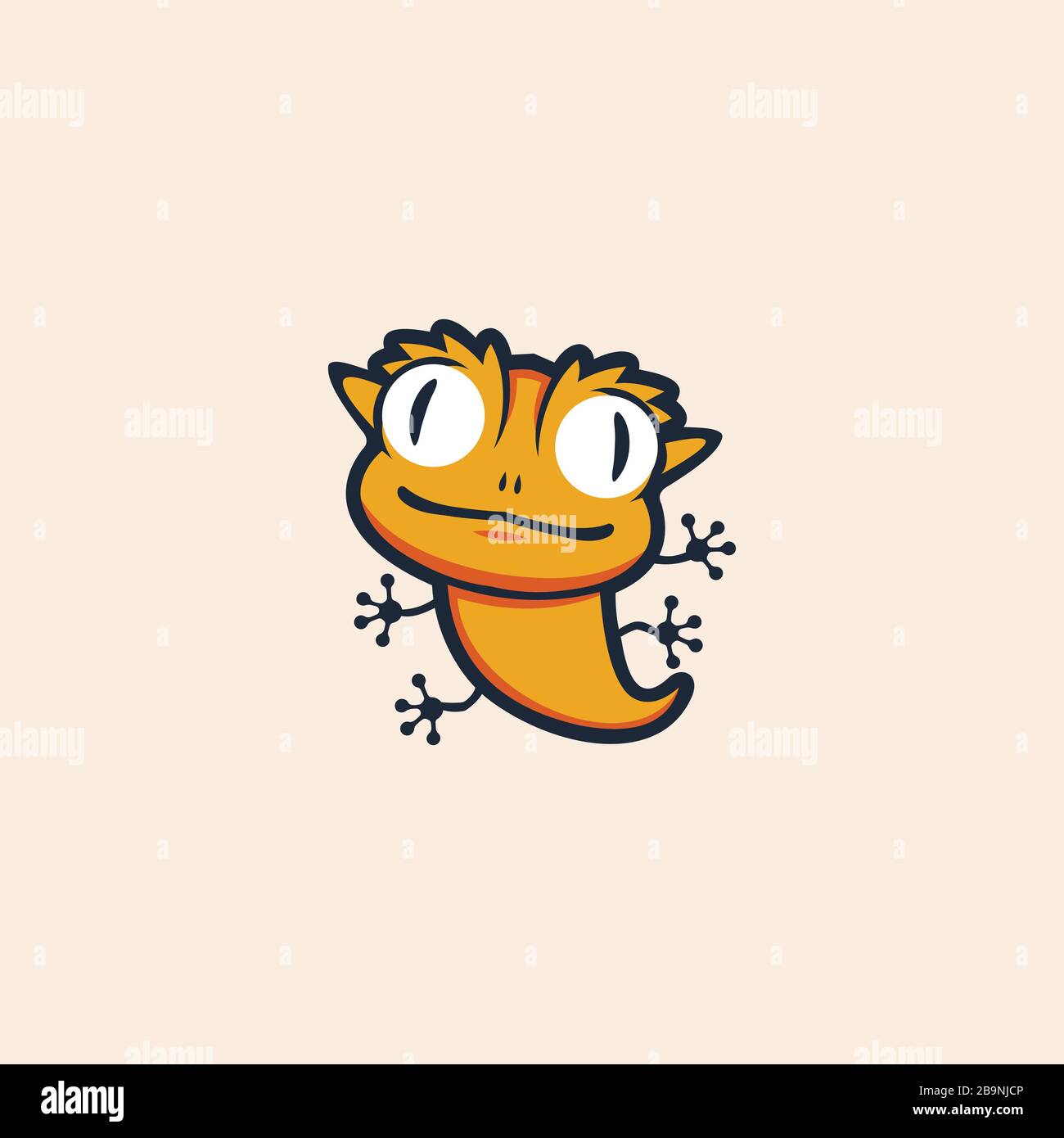Gecko Lizard Logo Vector Design Template Stock Vector Image & Art - Alamy
