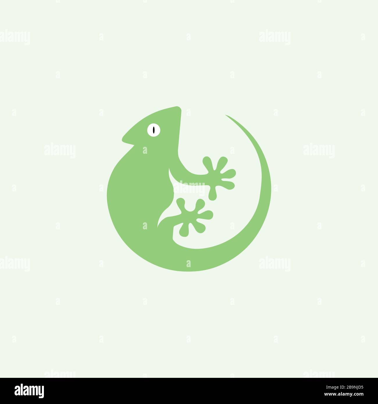 Gecko Lizard Logo Vector Design Template Stock Vector Image & Art - Alamy
