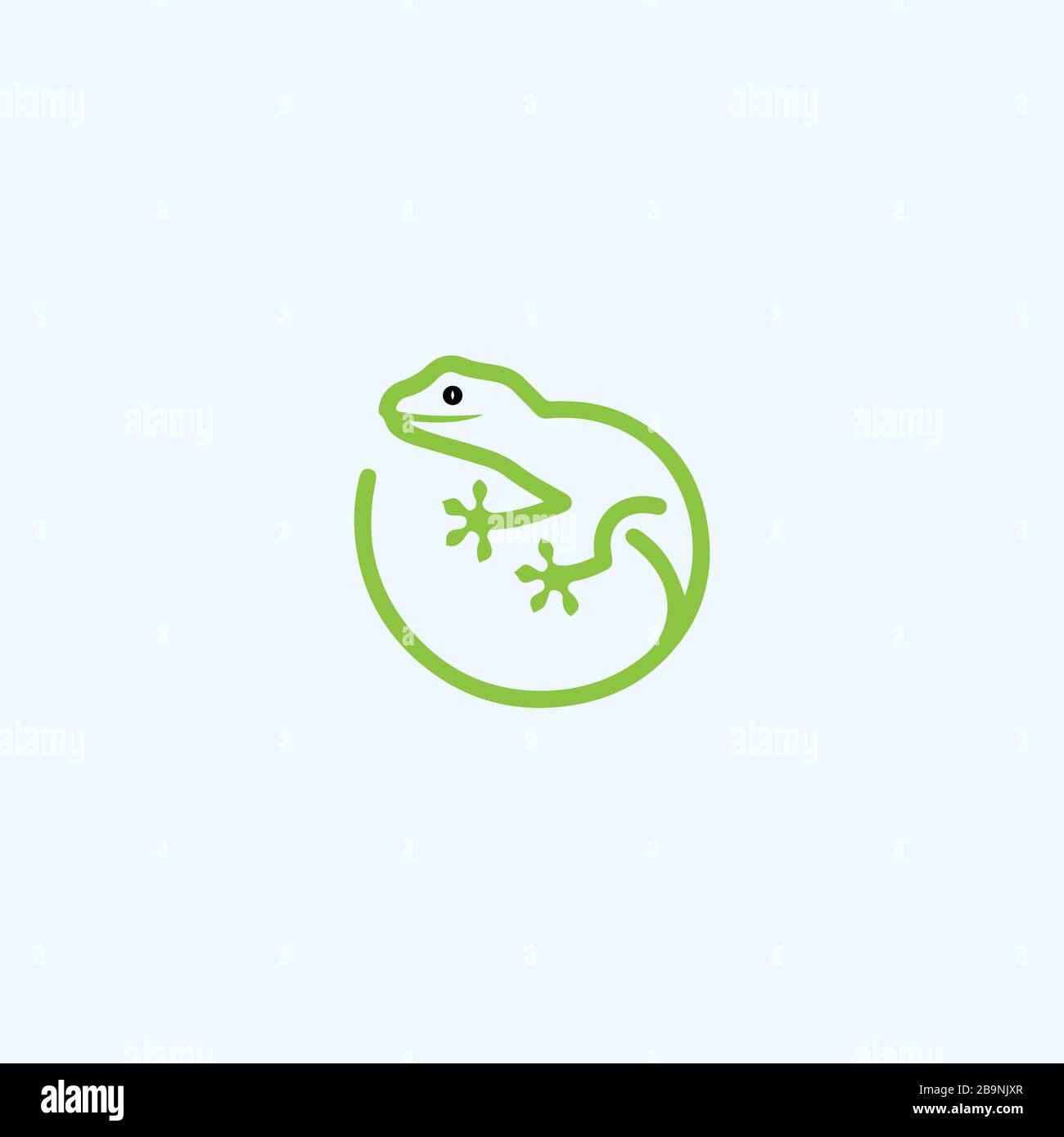 Gecko Lizard Logo Vector Design Template Stock Vector Image & Art - Alamy