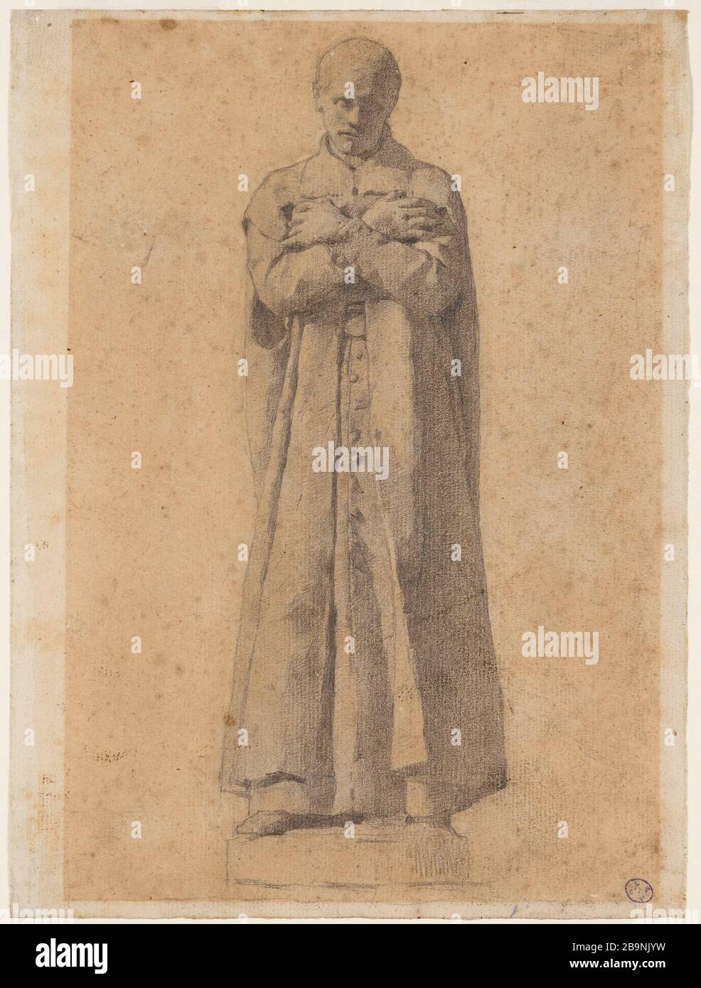 Monk arms folded across chest Stock Photo - Alamy