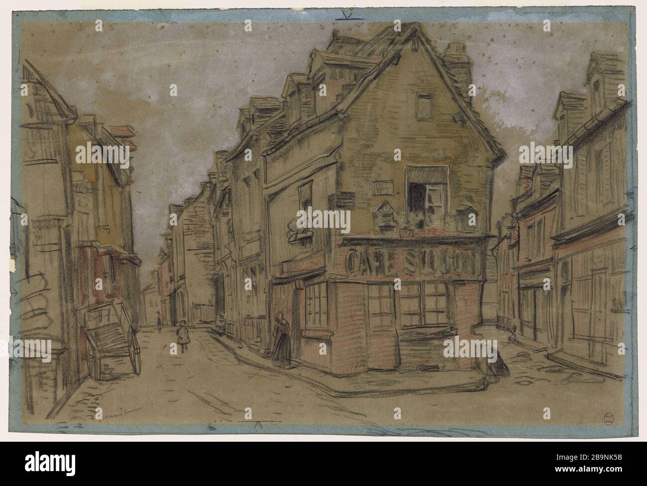 Rural village road sketch hi-res stock photography and images - Alamy