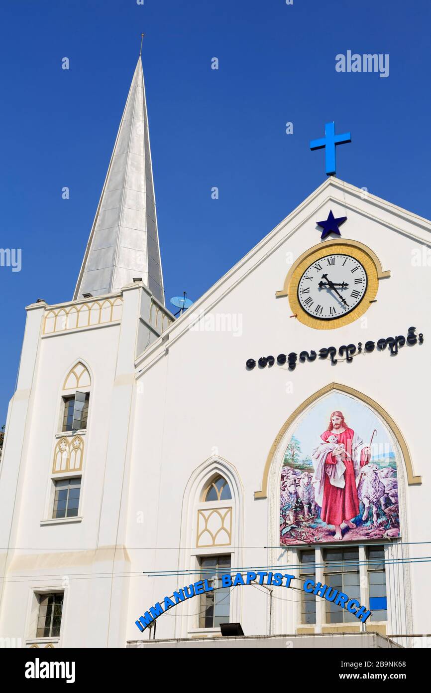 Jesus Immanuel Baptist Church,Yangon (Rangoon),Myanmar (Burma),Asia ...