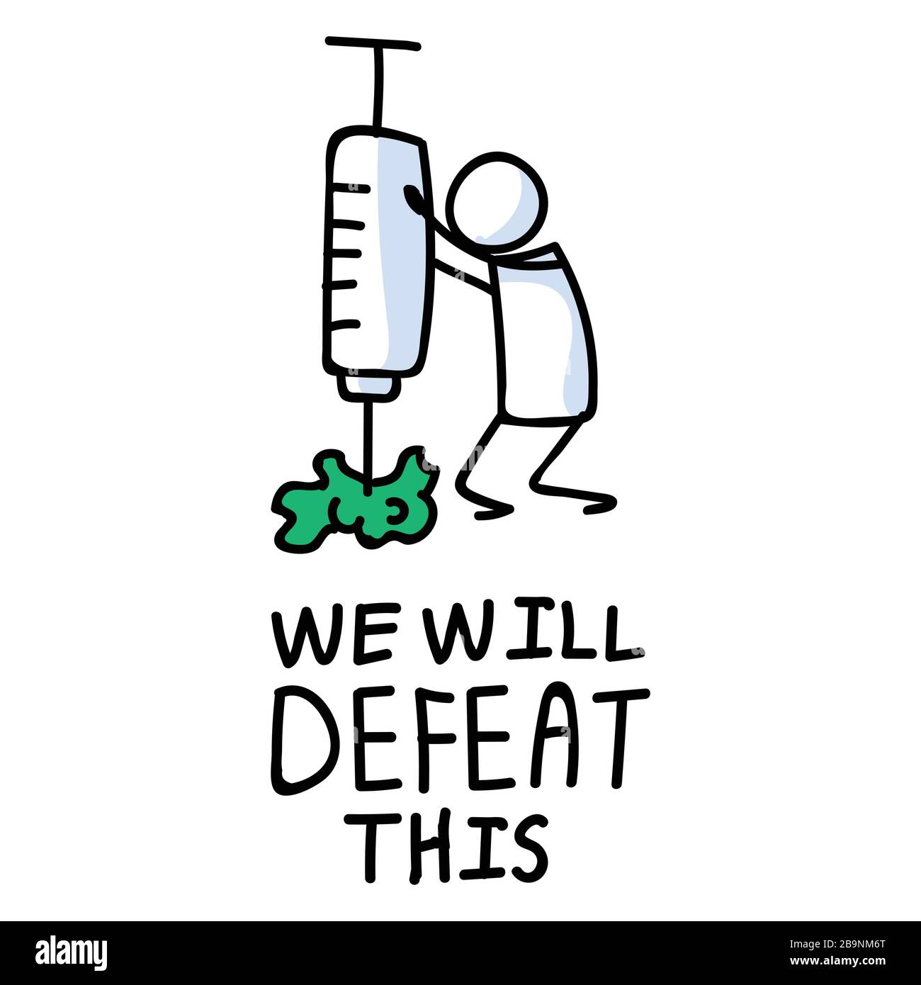 Sars cov 2 covid 19 stickman with syringe education infrographic ...