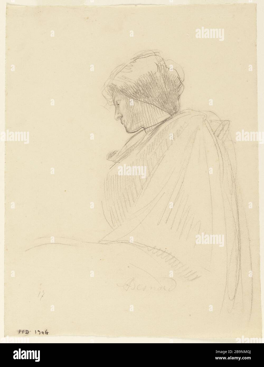 Study for the Petit Palais: Profile Portrait of a Woman Albert Besnard ...