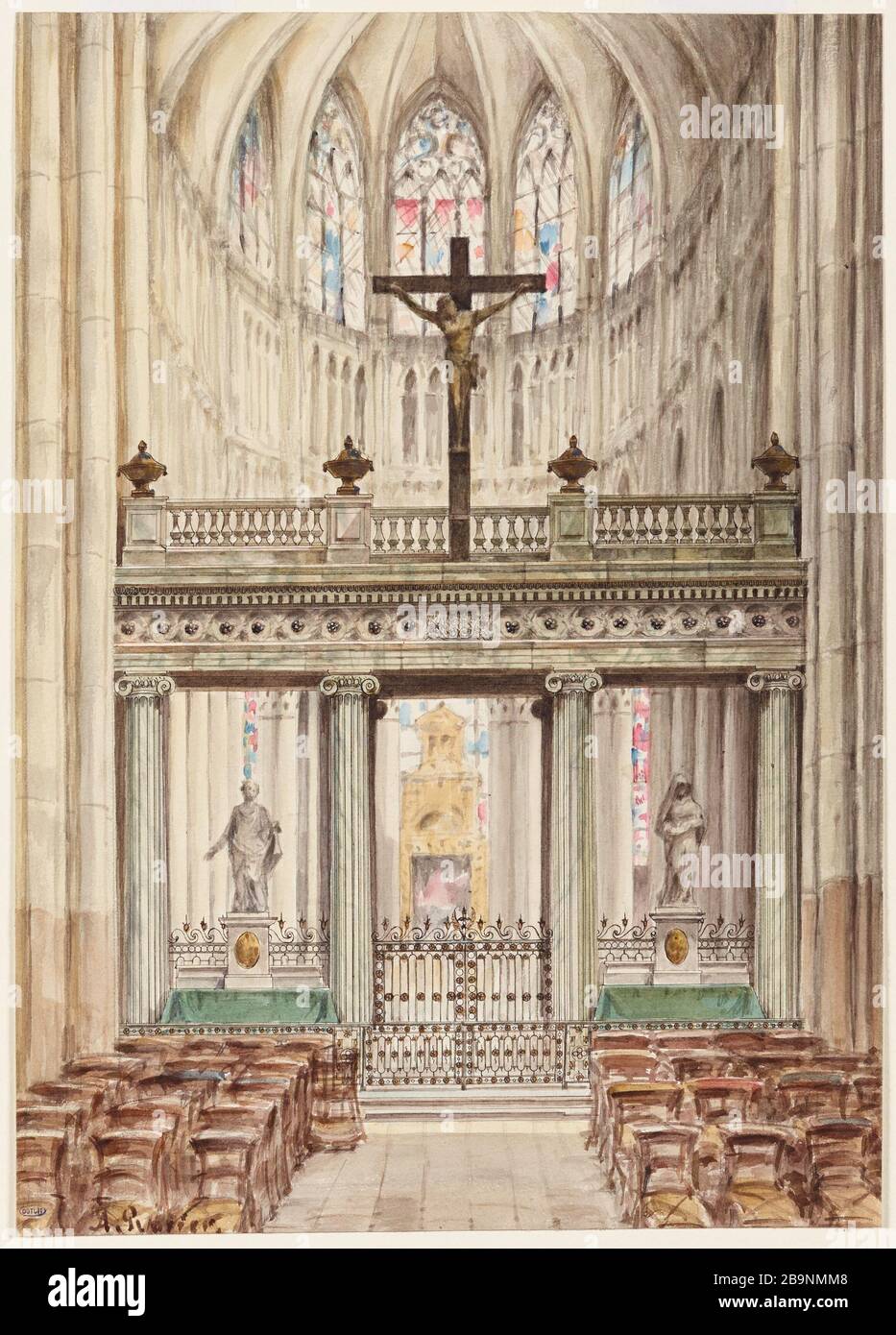 Inside a cathedral hi-res stock photography and images - Alamy