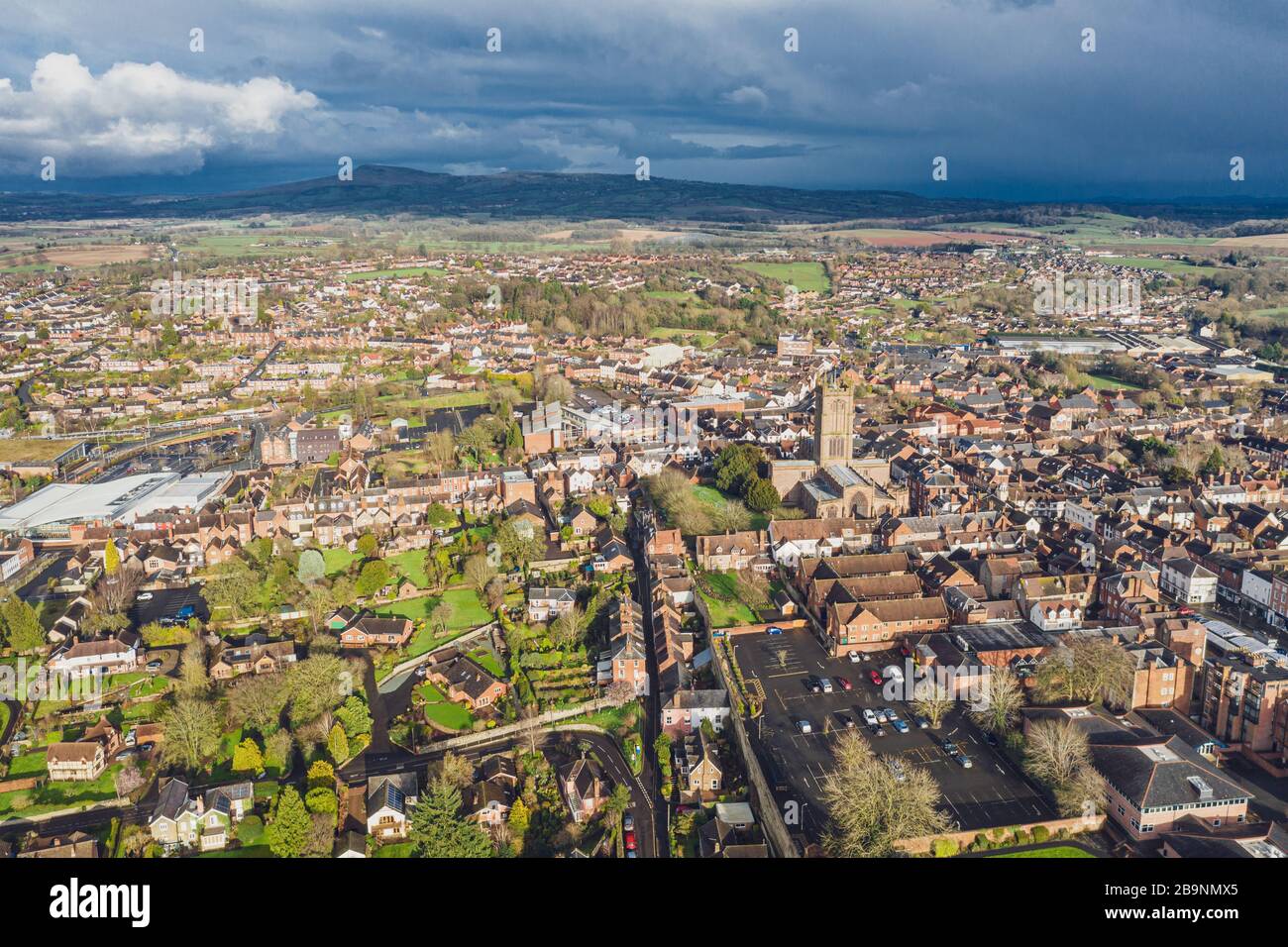 Aerial view of ludlow hi-res stock photography and images - Alamy