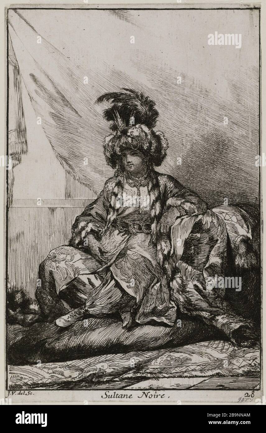 The Caravan of the Sultan to Mecca, black Sultana Joseph-Marie Vien ...