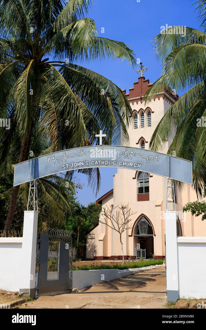 Saint John's Catholic Church,Yangon (Rangoon),Myanmar (Burma),Asia ...
