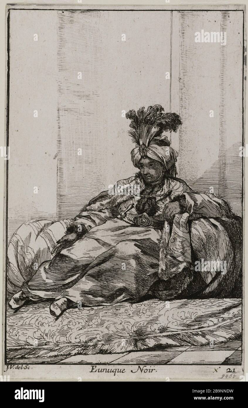 The Caravan of the Sultan to Mecca, Black Eunuch Joseph-Marie Vien ...