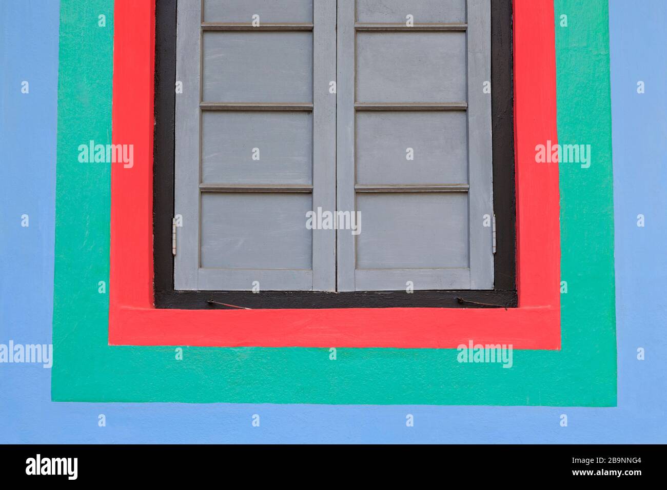 Window shutter in People's Park,Yangon (Rangoon),Myanmar (Burma),Asia ...