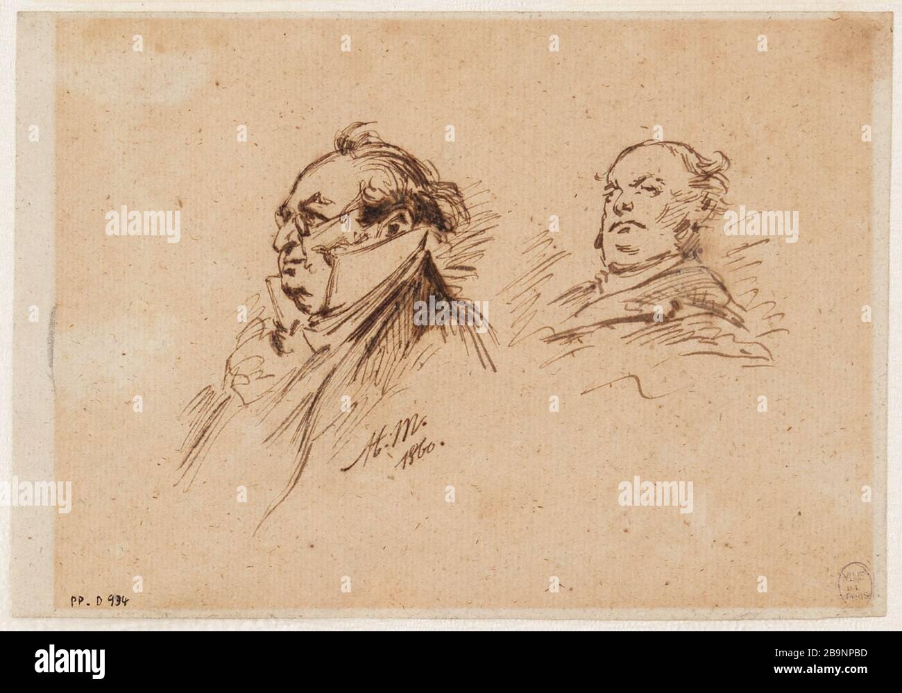 Study for the portrait of Mr. Prud'homme Stock Photo - Alamy