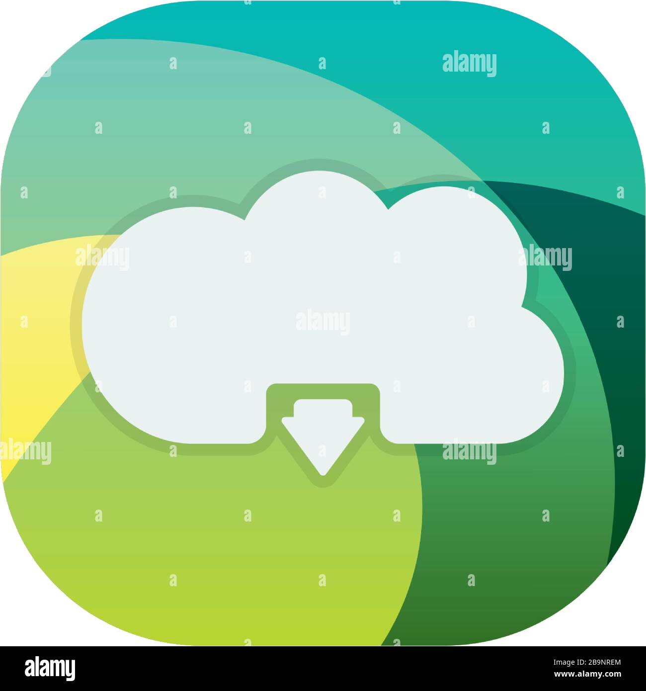 Cloud computing block flat style icon design, Communication internet ...