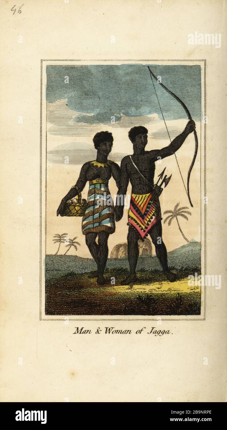 Man and woman of Jagga, from the kingdoms of Monoemugi and Caffraria ...