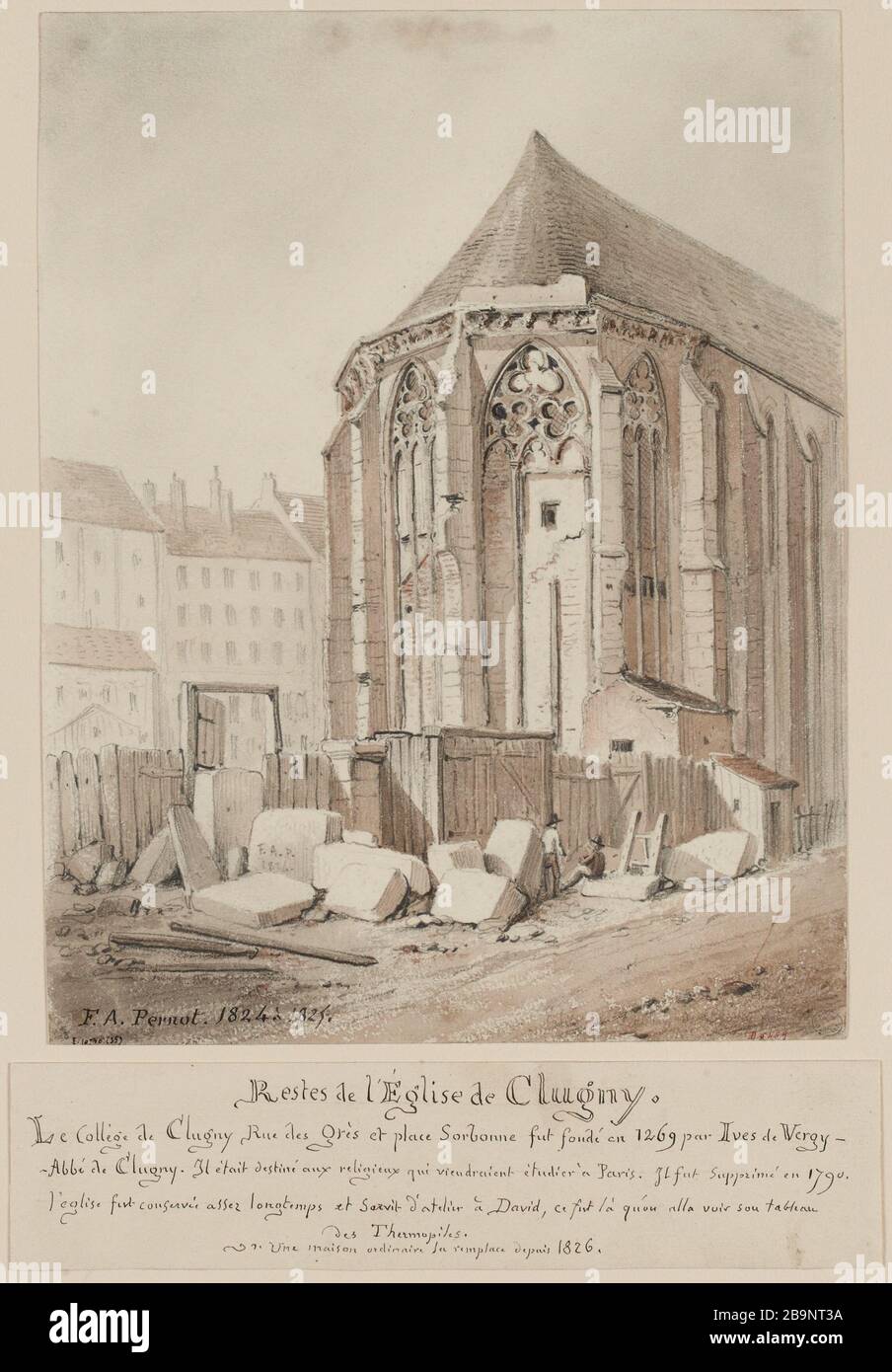 church remains of Cluny Stock Photo - Alamy