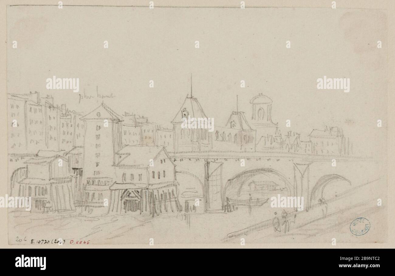 The Notre Dame bridge and the pump Stock Photo - Alamy