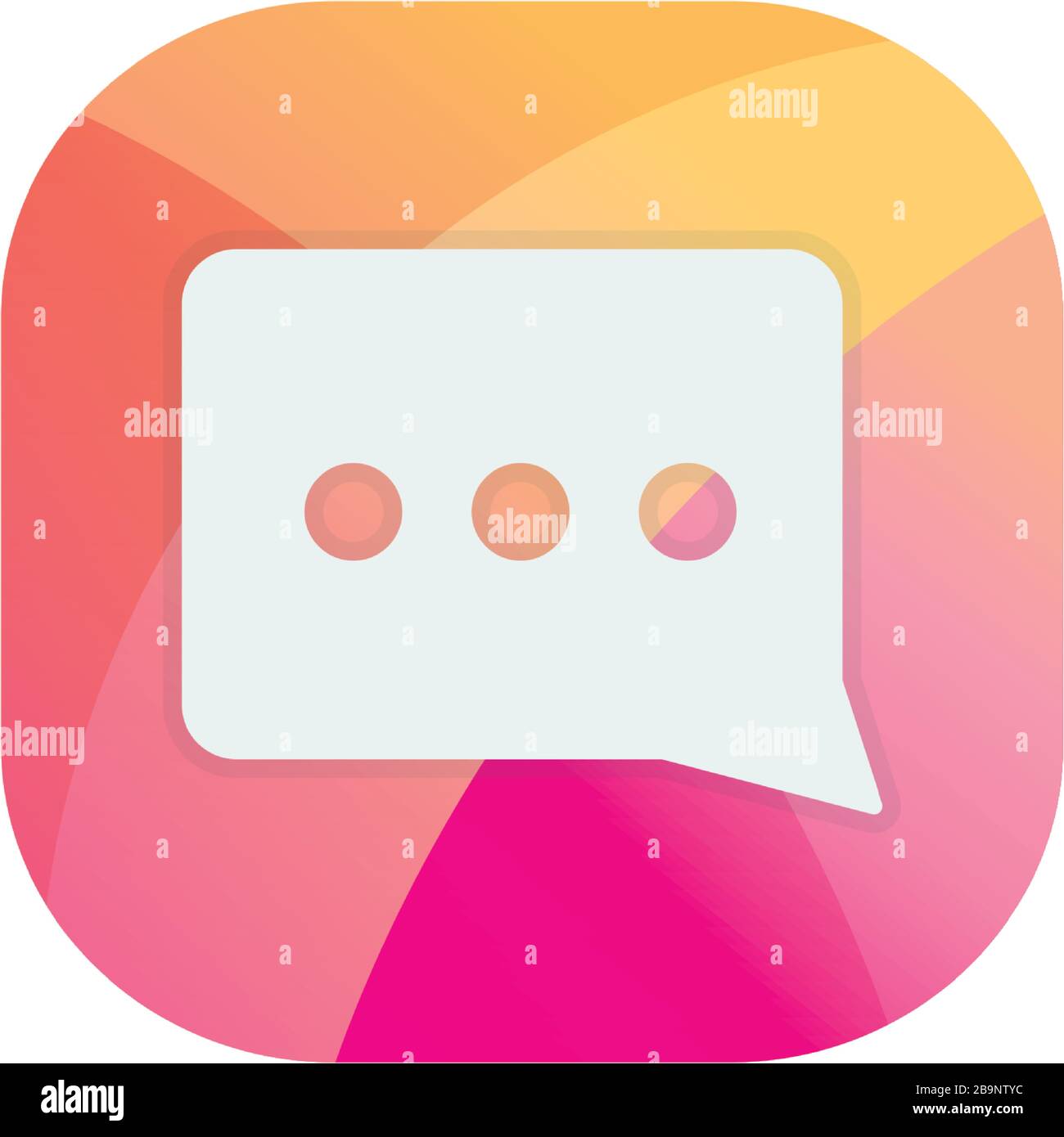 Communication bubble block flat style icon design, Message discussion ...
