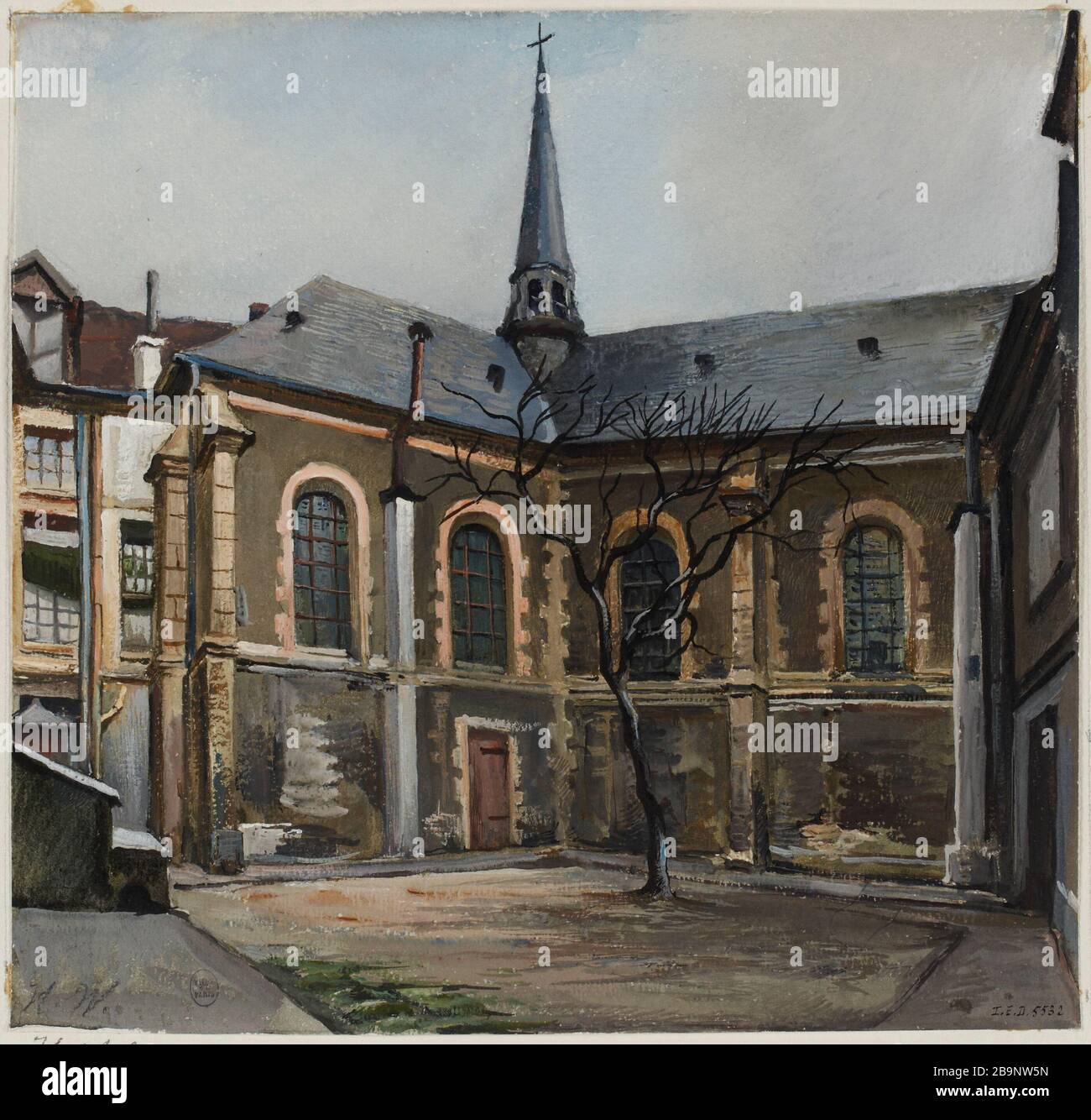 Courtyard Chapel and the Laennec Hospital Stock Photo - Alamy