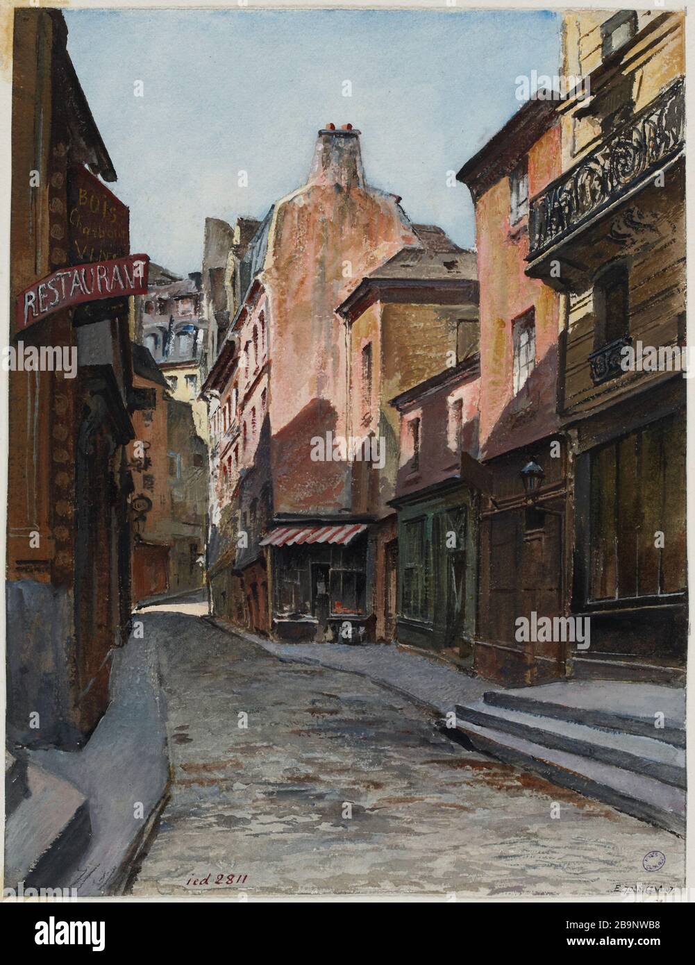 Rue Bernard Palissy in 1900 Stock Photo - Alamy