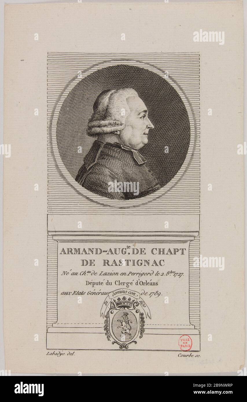 Portrait of Armand Aud.te of Chapt Rastignac. Wilbrode Nicolas Magloire ...