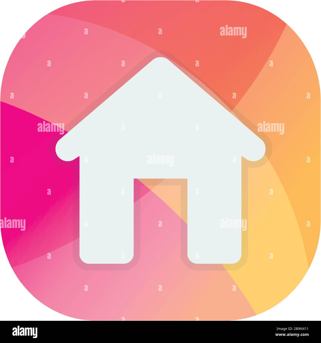 House block flat style icon design, Home real estate building ...