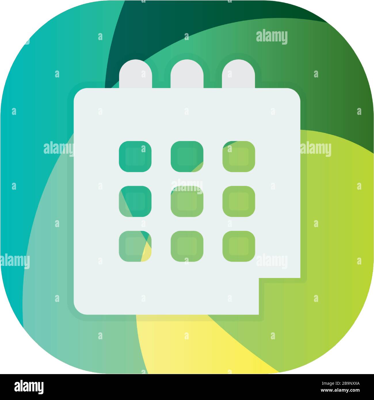 Calendar block flat style icon design, Planner time event moth date day ...