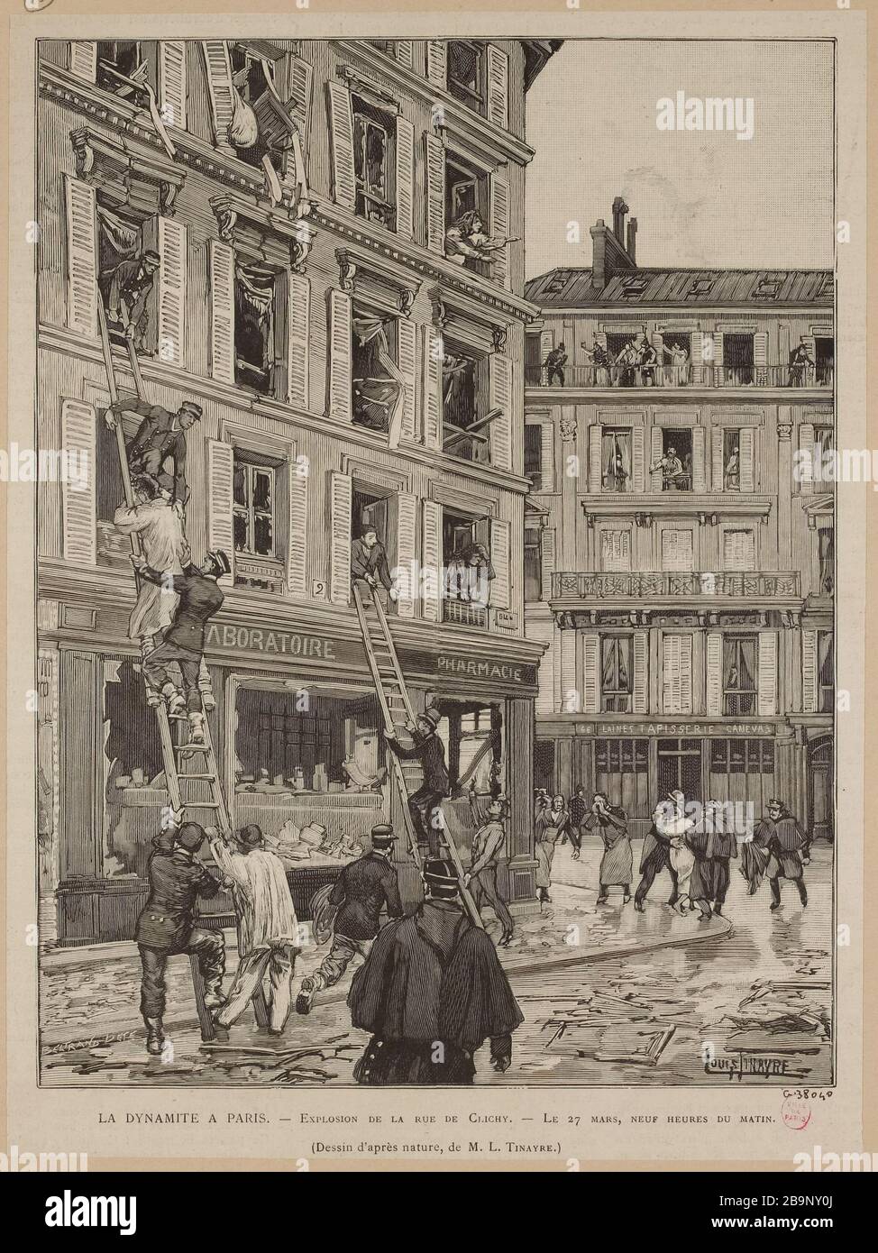 Dynamite explosion 19th century hi-res stock photography and images - Alamy