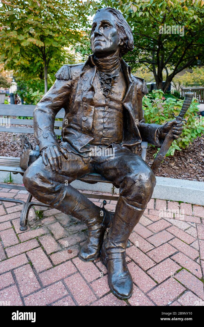 George washington bench hi-res stock photography and images - Alamy
