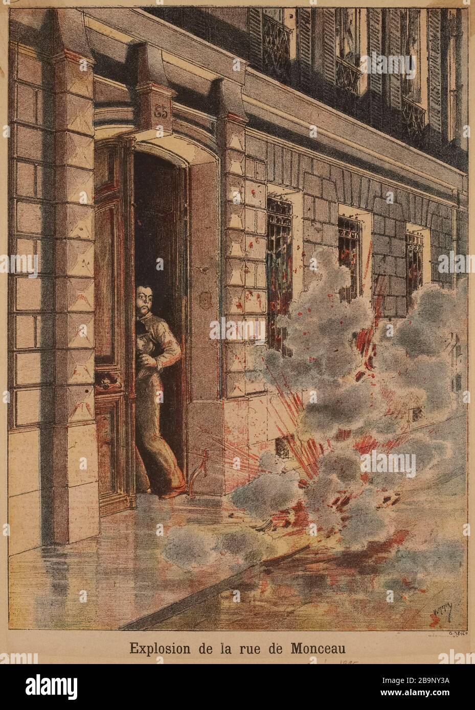 Explosion of rue Monceau Stock Photo - Alamy