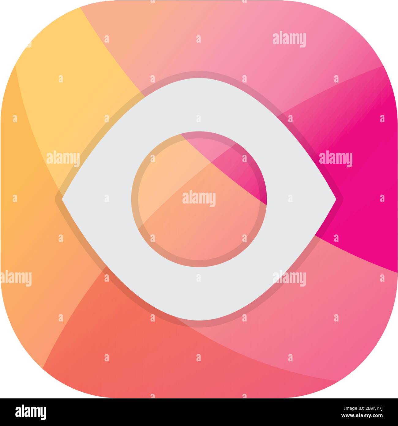 eye block flat style icon design, View look vision optical human see ...