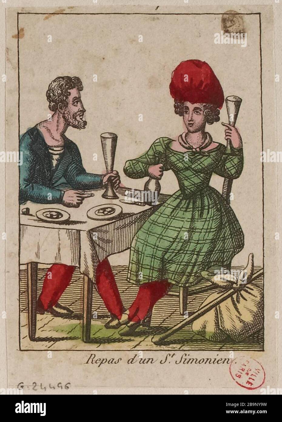 Meal of a St. Simonian Stock Photo - Alamy