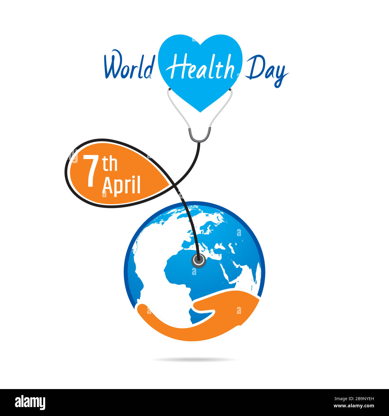 vector illustration of world health day concept design Stock Vector ...
