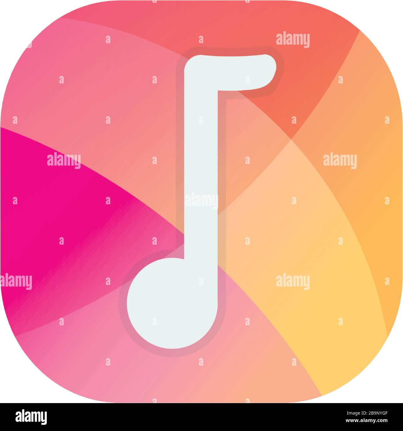 Note block flat style icon design, Music sound melody song musical art ...