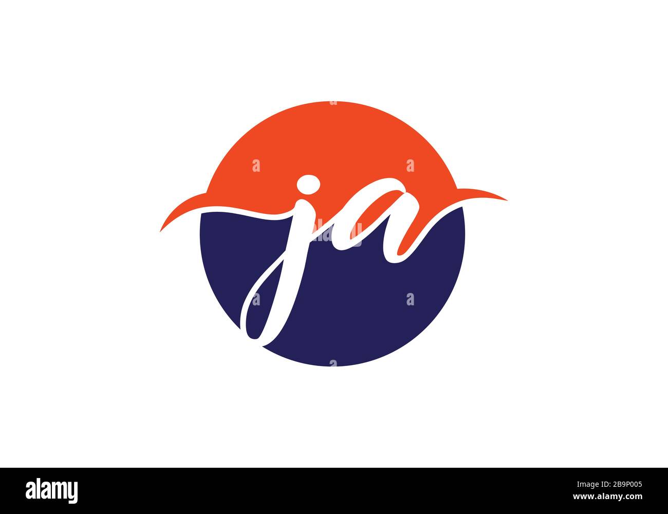 J A, JA Initial Letter Logo design vector template, Graphic Alphabet ...