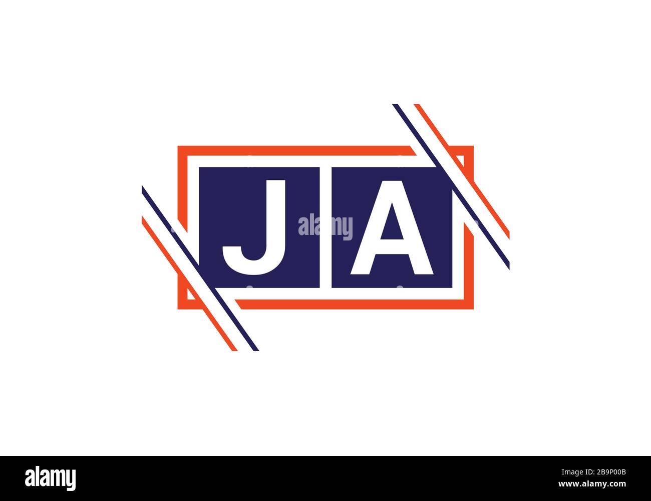 J A, JA Initial Letter Logo design vector template, Graphic Alphabet ...