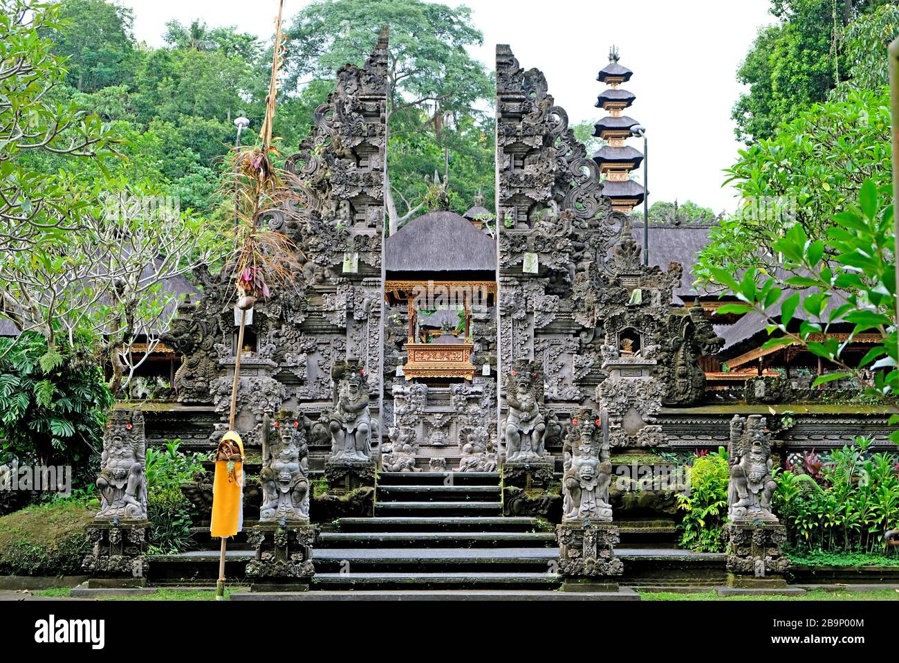 Central gate of Gunung Lebah Temple which is one of Ubud’s central ...
