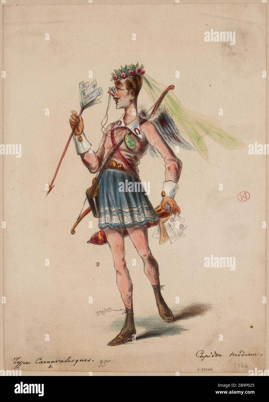 Types carnival. Cupid modern Stock Photo - Alamy