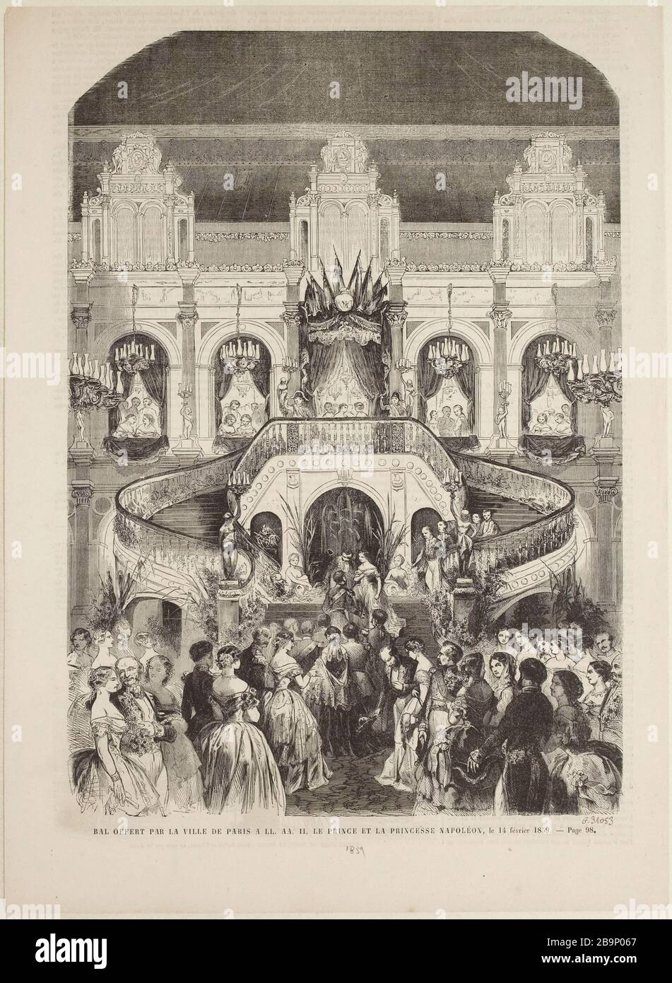 Ball hosted by the city of Paris to LL. AA. Prince and Princess ...