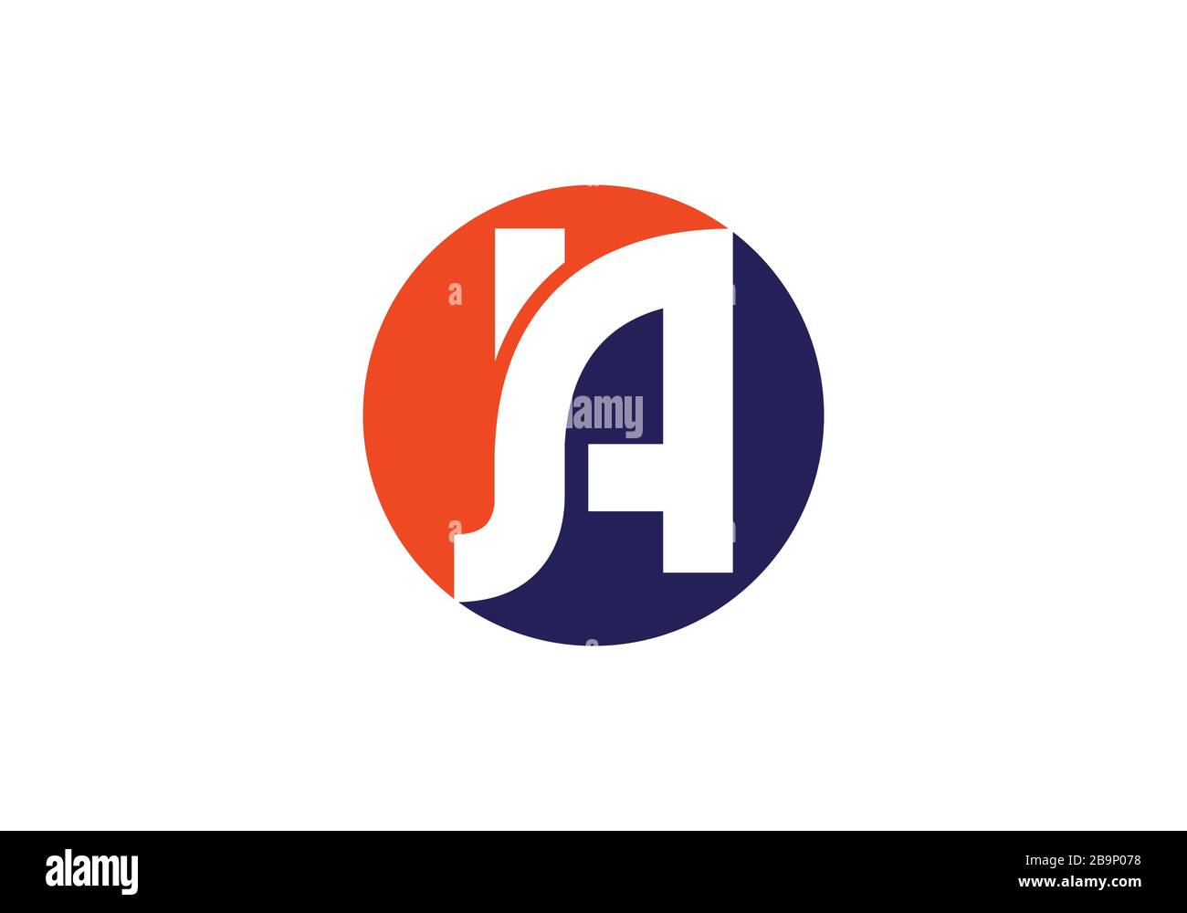 J A, JA Initial Letter Logo design vector template, Graphic Alphabet ...