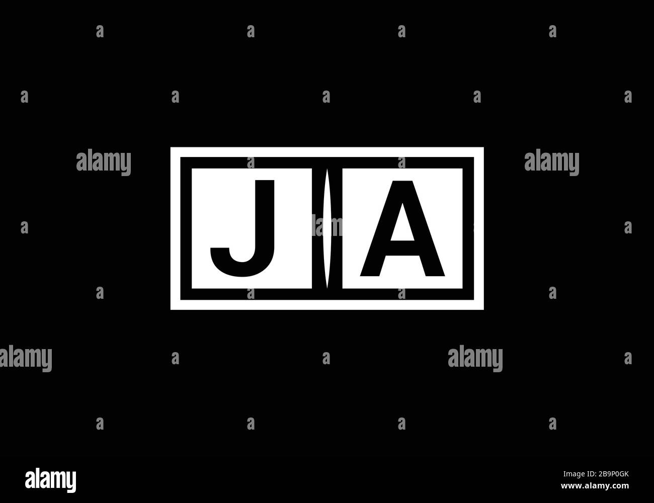 J A, JA Initial Letter Logo design vector template, Graphic Alphabet ...