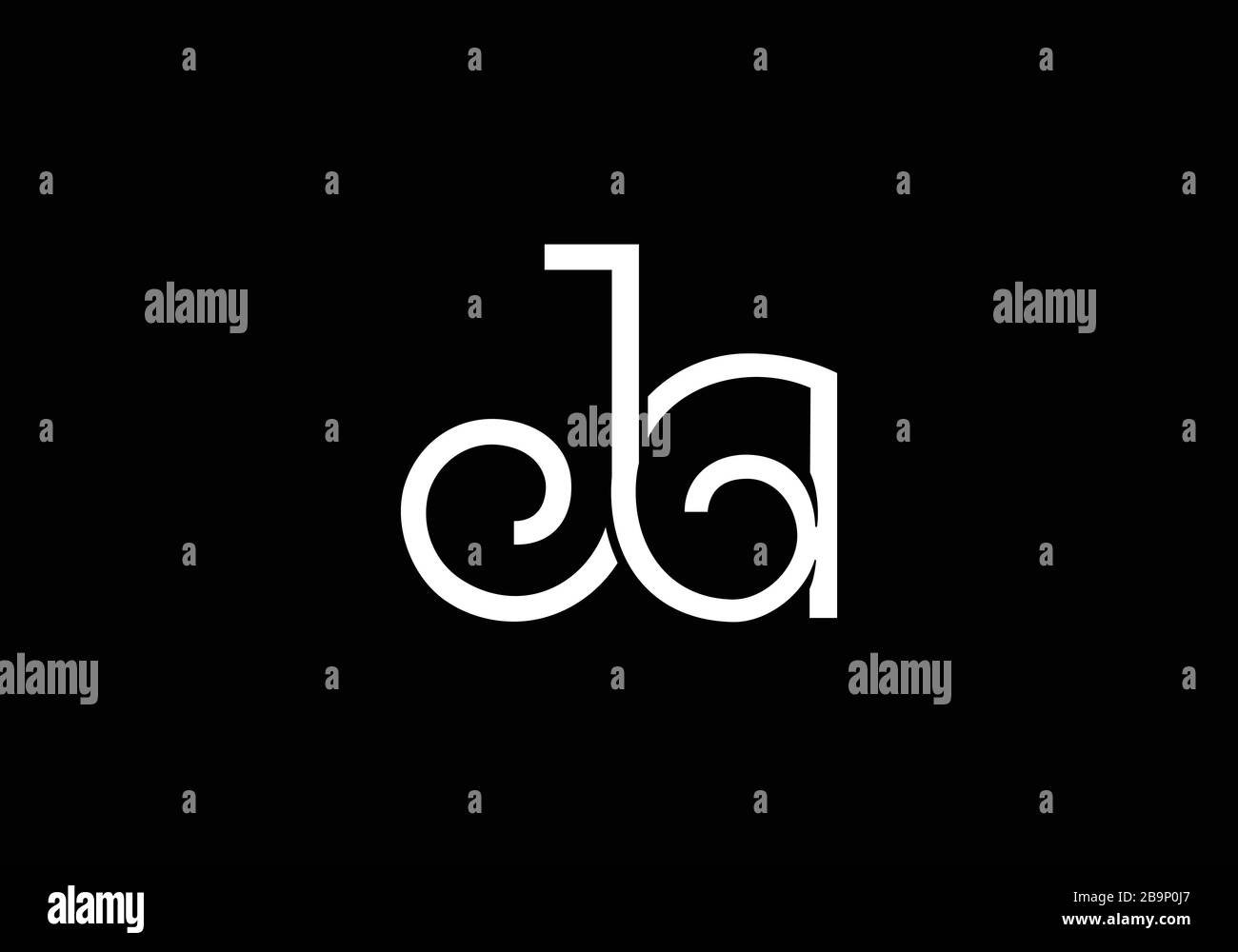 J A, JA Initial Letter Logo design vector template, Graphic Alphabet ...
