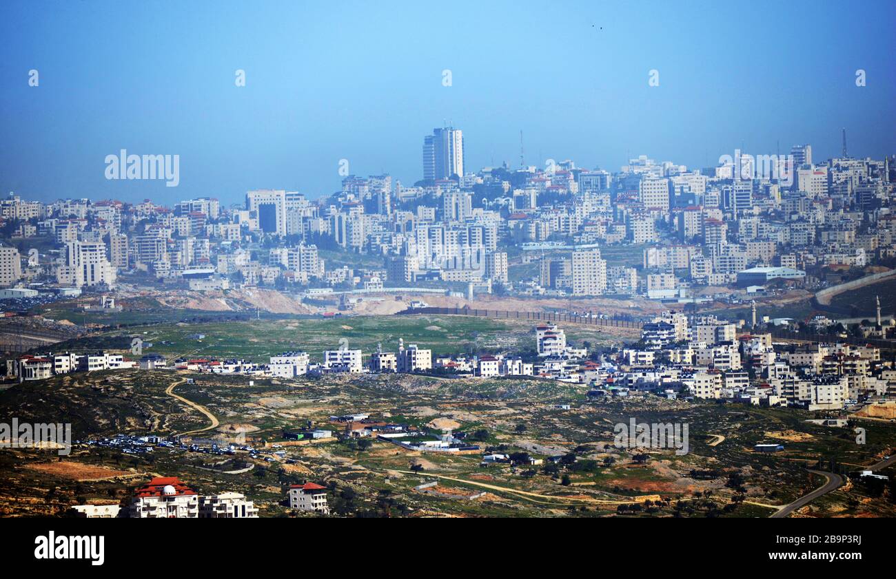 Palestinian towns as seen from Jerusalem Stock Photo - Alamy