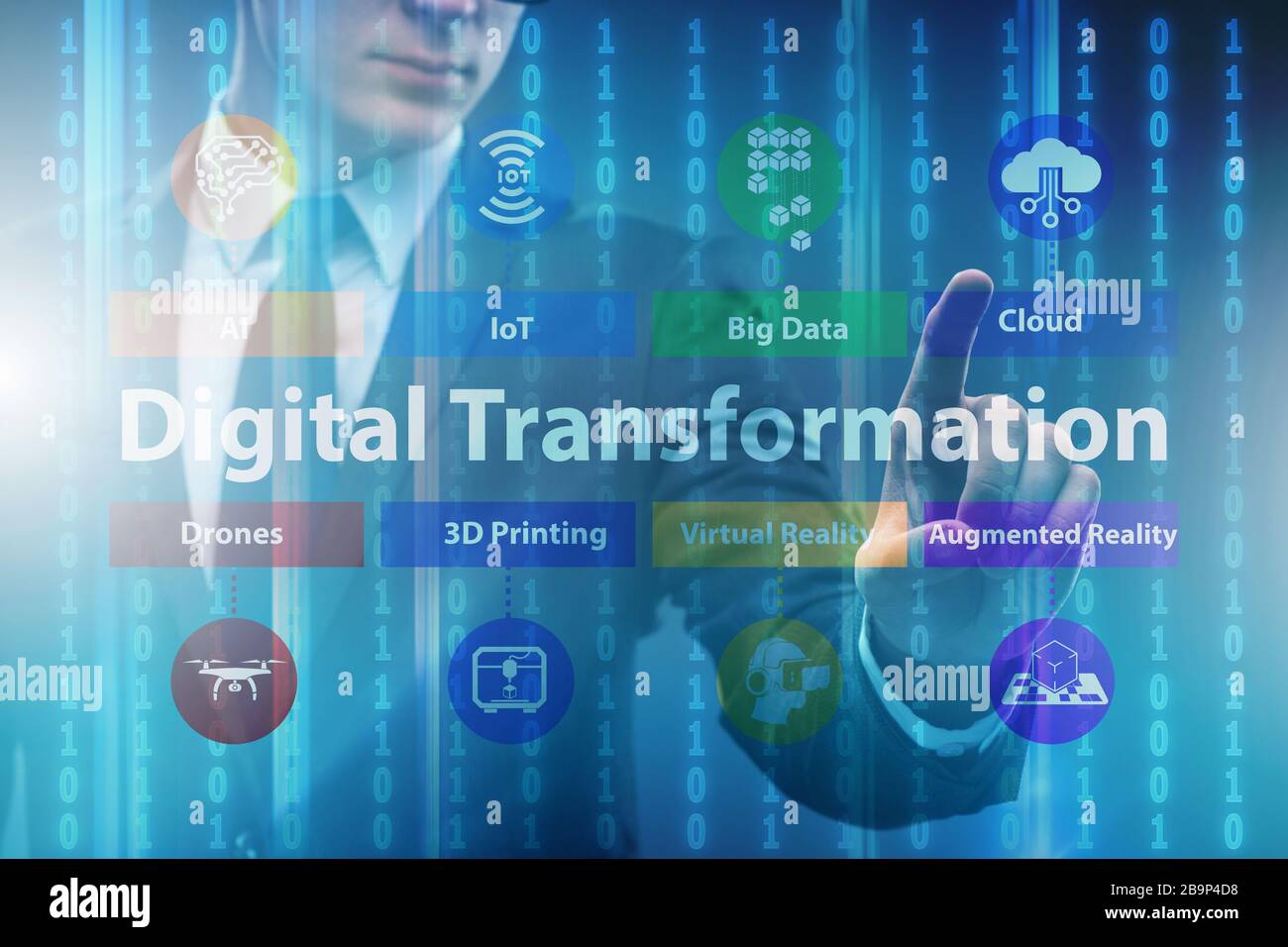 The digital transformation and digitalization technology concept Stock ...