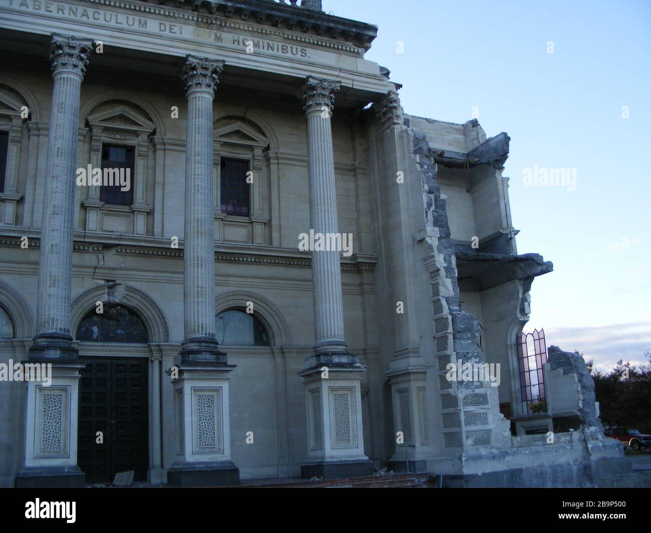 Earthquake damaged church in New Zealand Stock Photo - Alamy