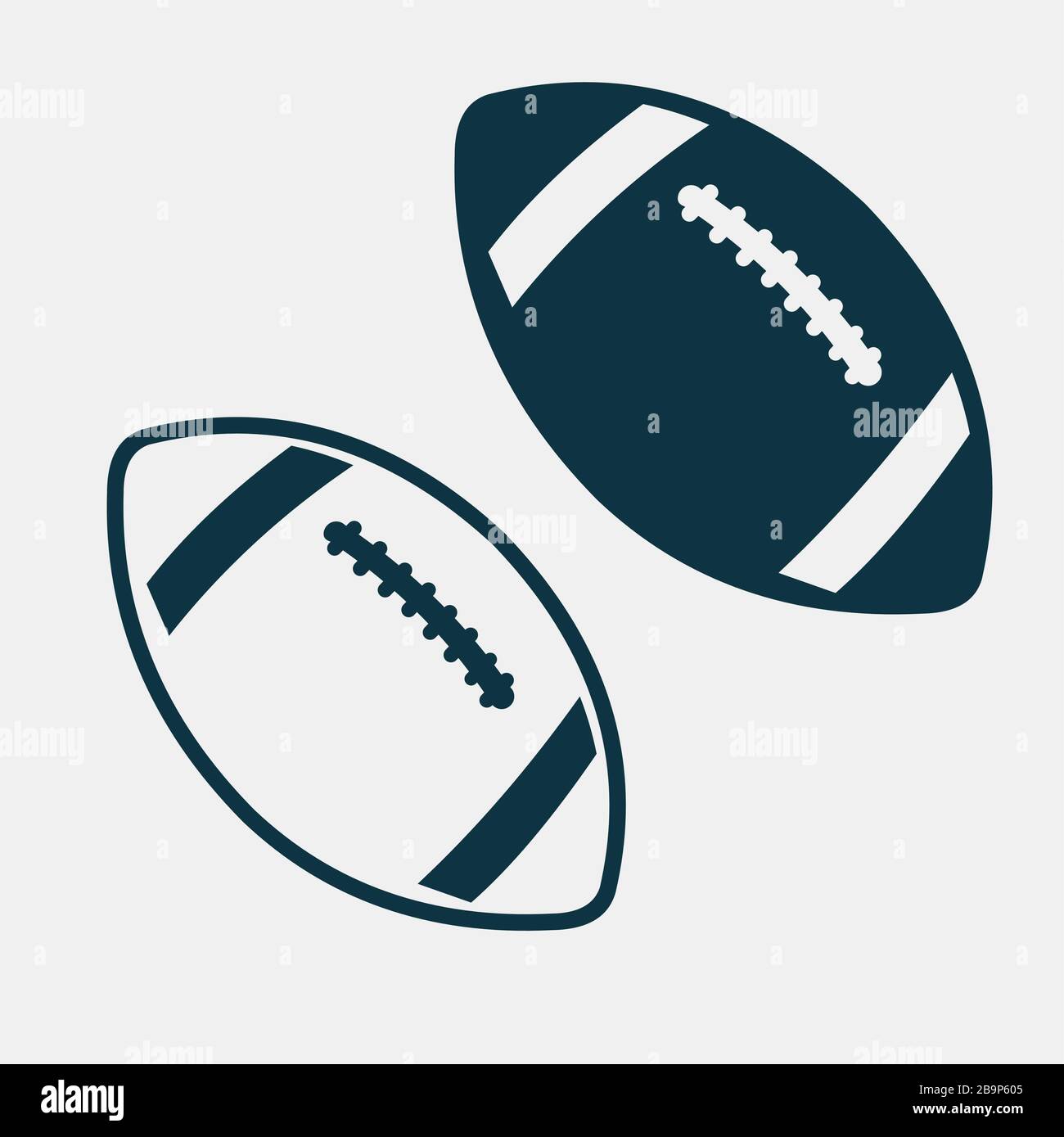 american football ball icon isolated vector illustration design Stock ...