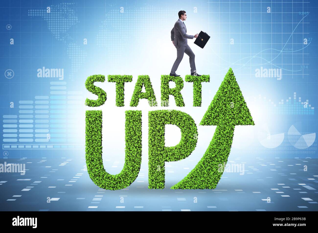 The concept of green start-up and venture capital Stock Photo - Alamy
