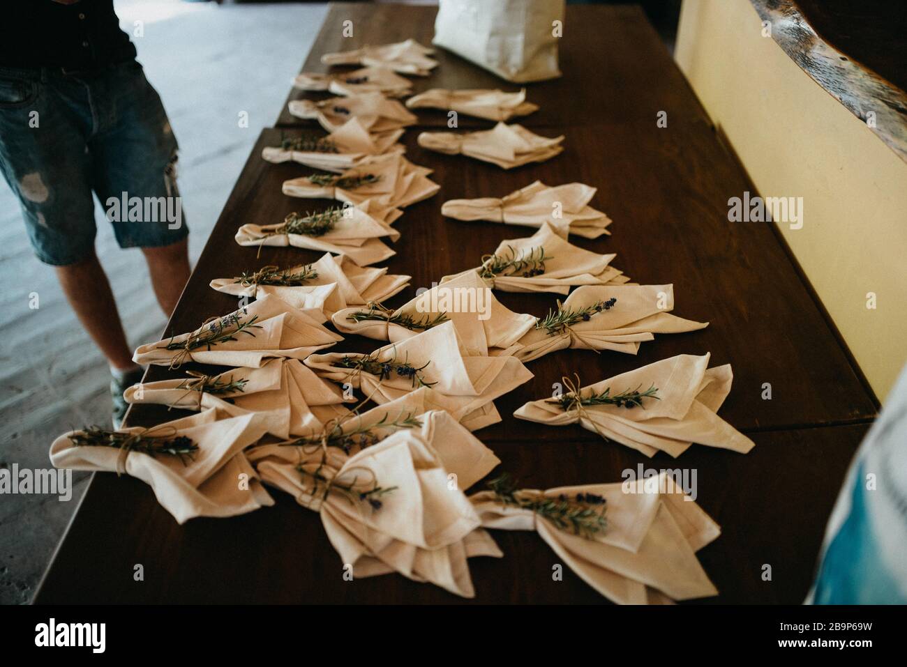 Small floral arrangements for a special eventv Stock Photo - Alamy