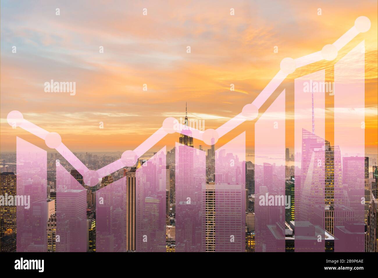 The economic growth concept with charts Stock Photo - Alamy