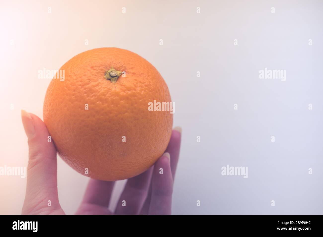 Female pale blue and orange hi-res stock photography and images - Alamy